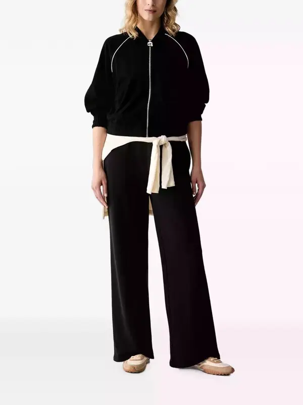 Karl Lagerfeld Zip-up Sweatshirt With Ikonik Karl Detail