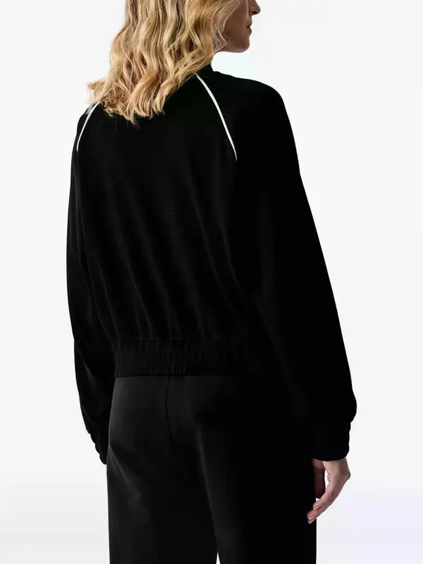 Karl Lagerfeld Zip-up Sweatshirt With Ikonik Karl Detail