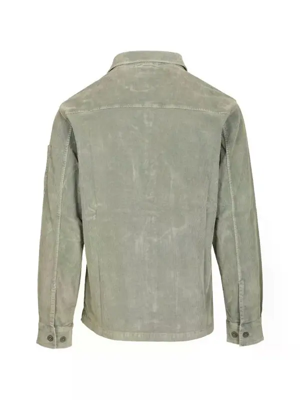 C.P. COMPANY Lens-detail Corduroy Shirt - Grey