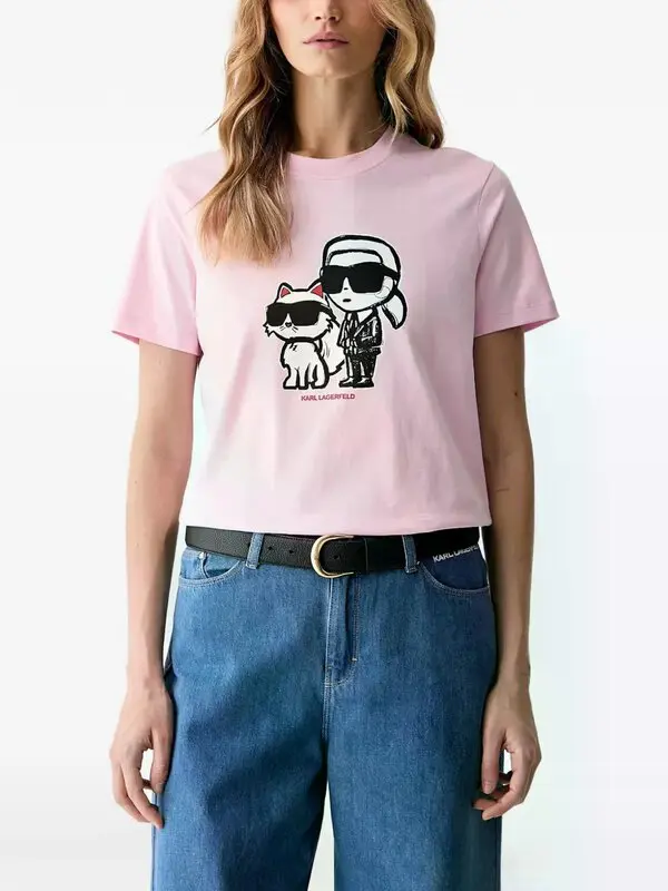 Karl Lagerfeld Ikonik Graphic T-shirt - Pink