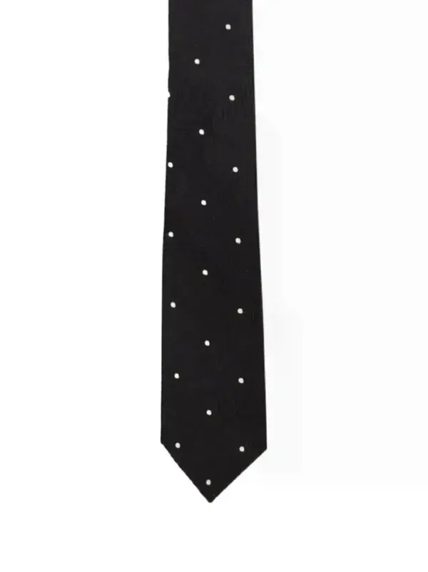 TOM FORD Polka-dot Neck Tie - Black