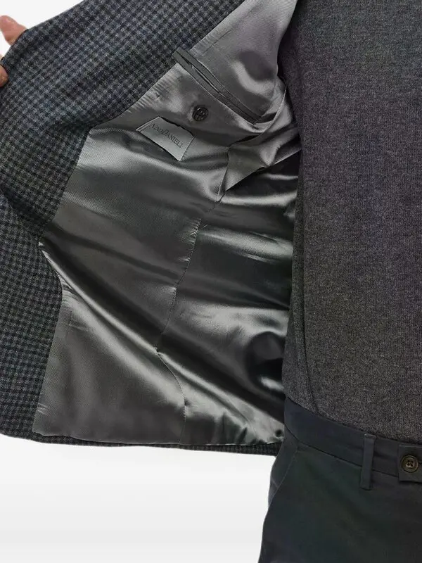 Corneliani Nino Danieli Checked Single-breasted Blazer