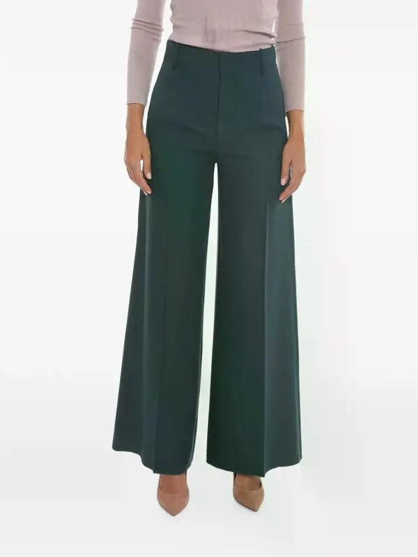 SUPER BLOND Pleated Tailored Trousers - Green