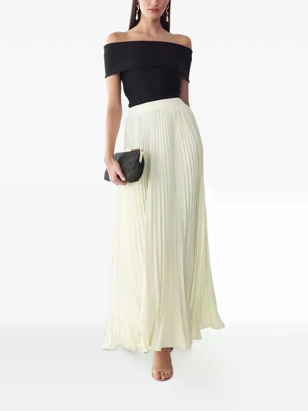WILLA Amur Pleated Maxi Skirt - Neutrals