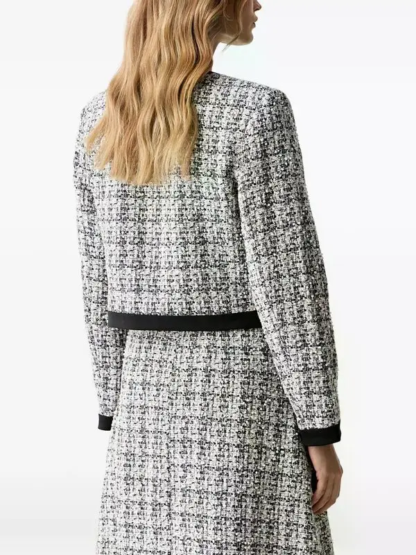 Karl Lagerfeld Pearl-embellished Tweed Jacket