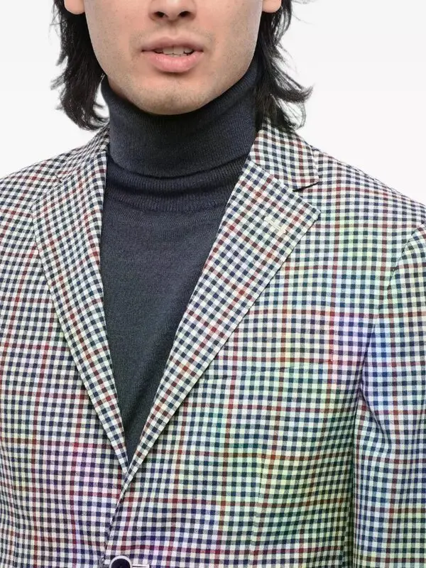 Corneliani Checked Wool Blazer