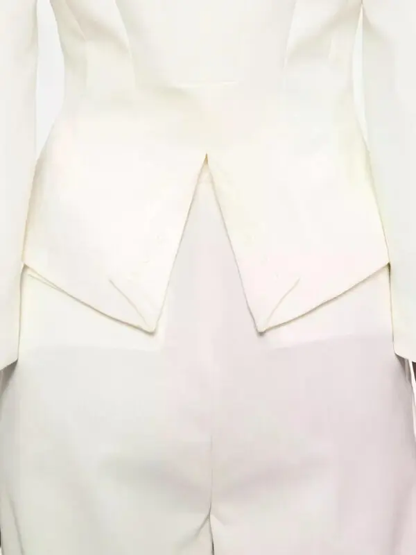 Elisabetta Franchi Peak Lapel Logo Plaque Jacket