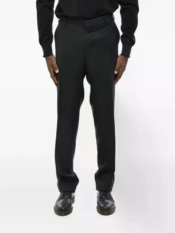 Corneliani Pinstriped Wool Trousers