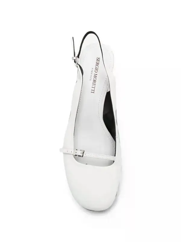 SERGIO MORETTI FIRENZE Buckle-detail Slingback Pumps