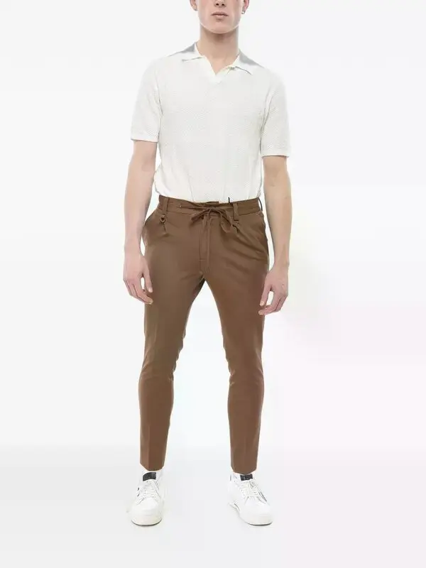 PAOLO PECORA Brera Drawstring Trousers