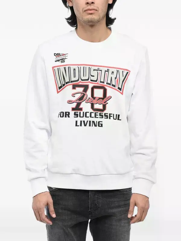 DIESEL® Logo-print Sweatshirt - White
