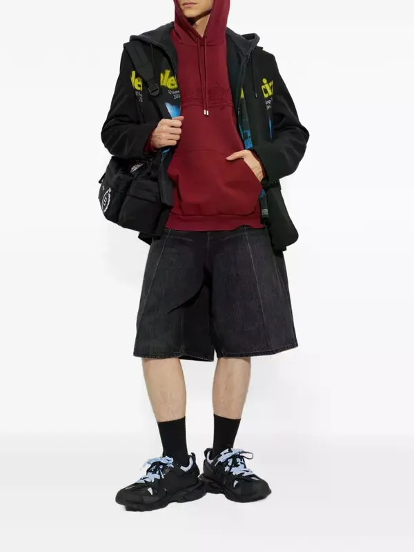 Balenciaga Logo Embroidered Hoodie