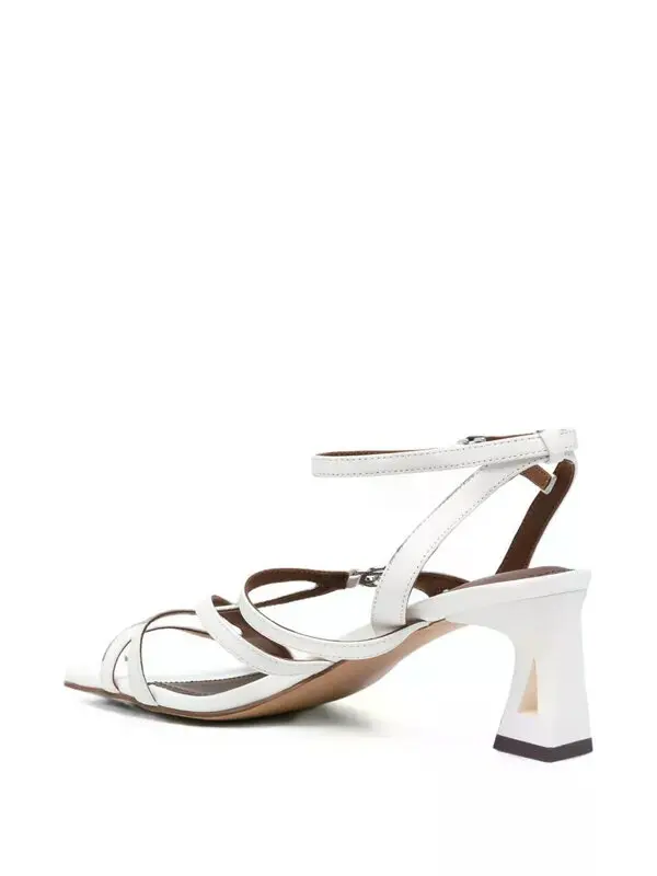 SERGIO MORETTI FIRENZE Strappy Geometric-heel Sandals