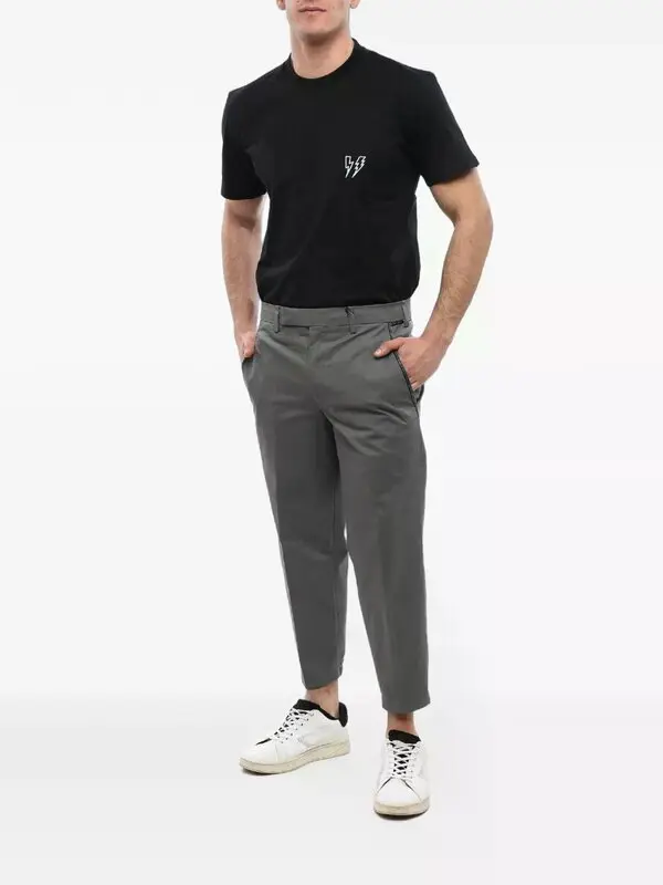 Neil Barrett Elasticated-cuff Chino Trousers