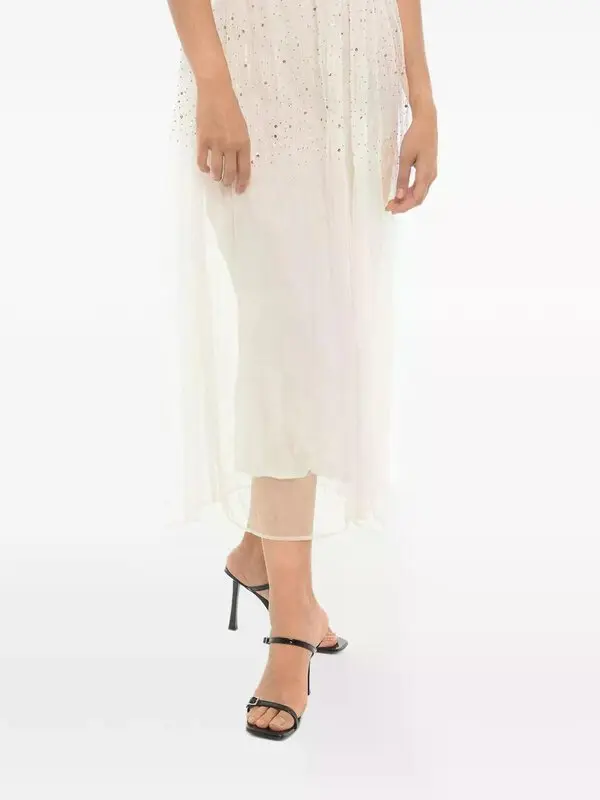 ALLSAINTS Robyn Sequin-embellished Midi Dress - White