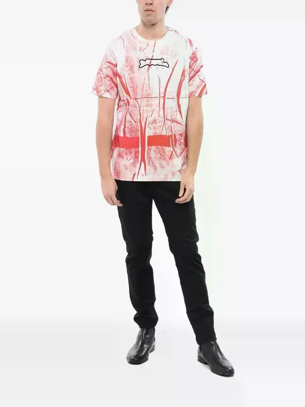 DIESEL® Logo-print Crinkled-effect T-shirt