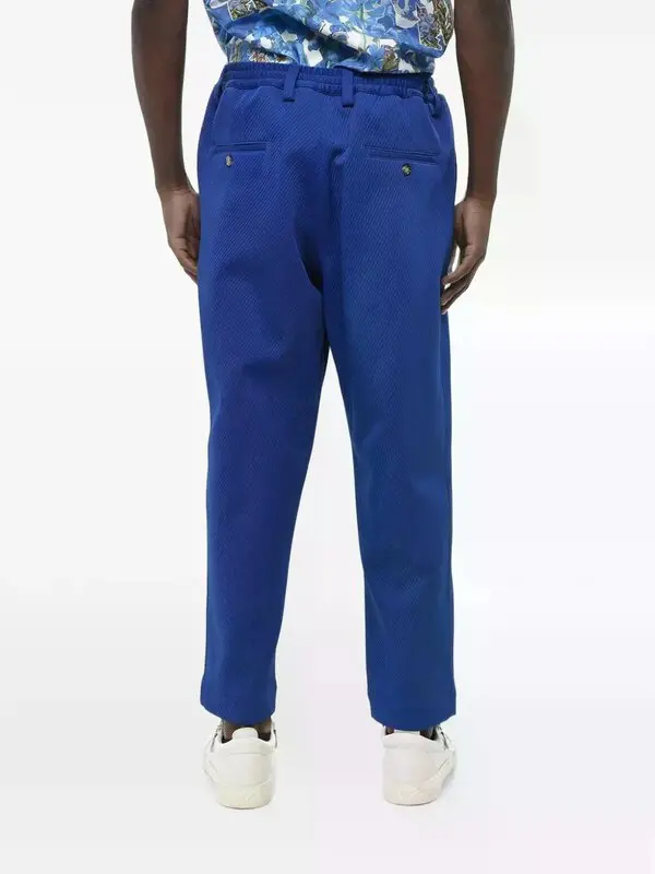 Marni Pleat-detail Textured Trousers