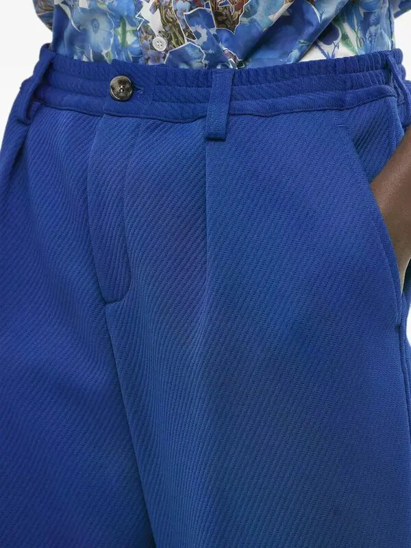 Marni Pleat-detail Textured Trousers
