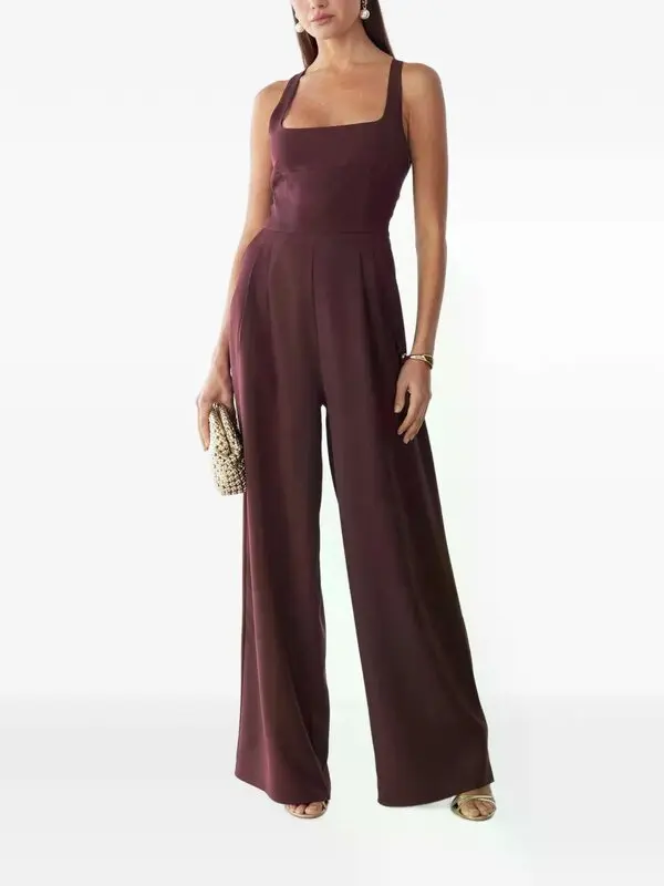 BWLDR Square Neck Sleeveless Jumpsuit - Purple