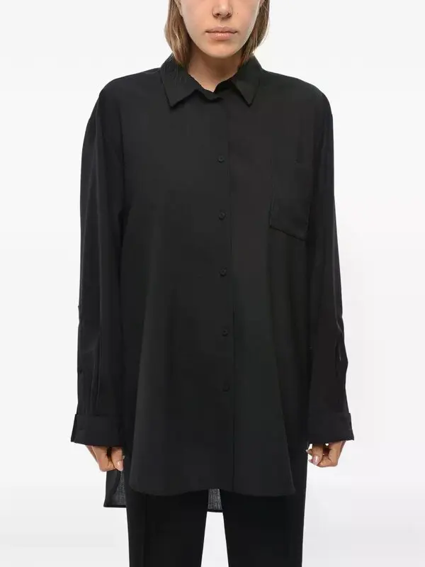 SUPER BLOND Patch-pocket Wool Shirt