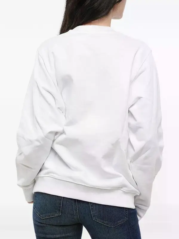 DIESEL® Logo-print Brushed Sweatshirt