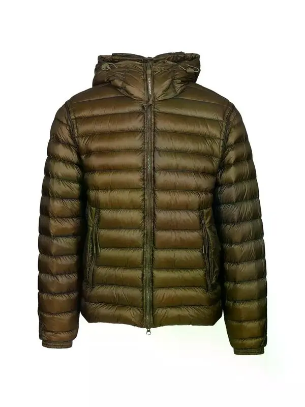 C.P. COMPANY Goggle Hooded Padded Coat - Brown