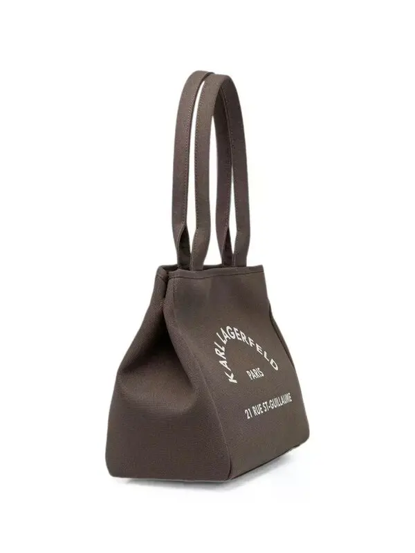 Karl Lagerfeld Magnets Logo-print Canvas Tote Bag