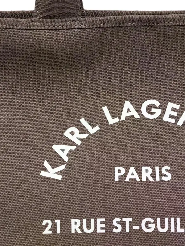 Karl Lagerfeld Magnets Logo-print Canvas Tote Bag