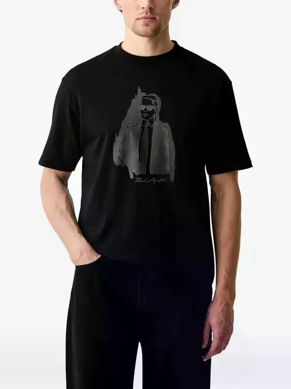 Karl Lagerfeld Graphic-print T-shirt - Black