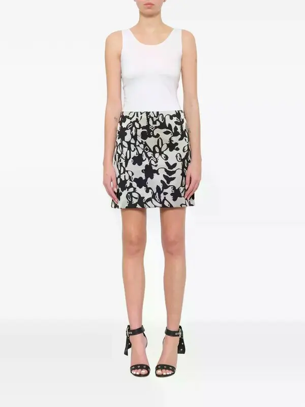 LANVIN Abstract-print Mini Skirt