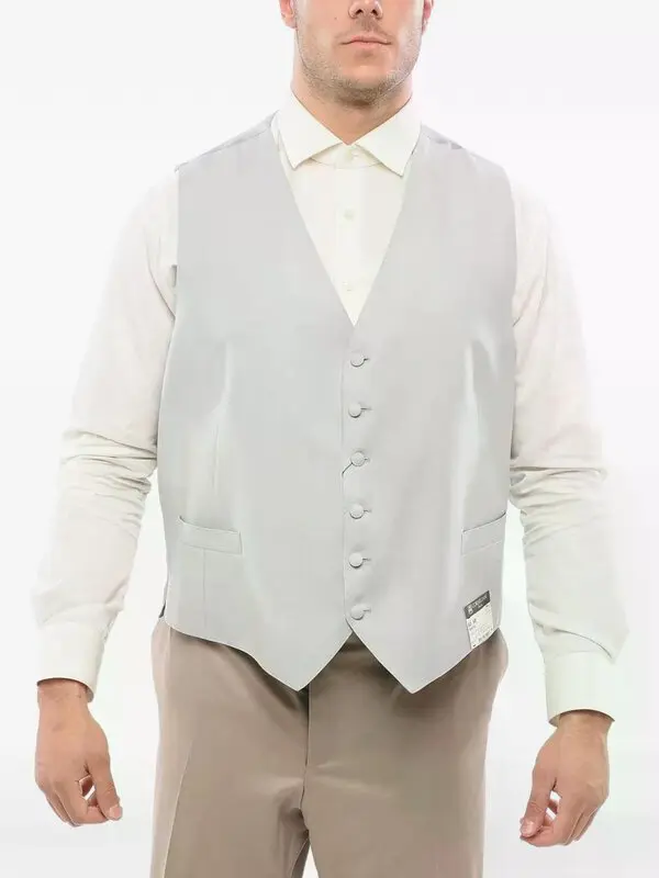 Corneliani Mantua Single-breasted Waistcoat - Grey