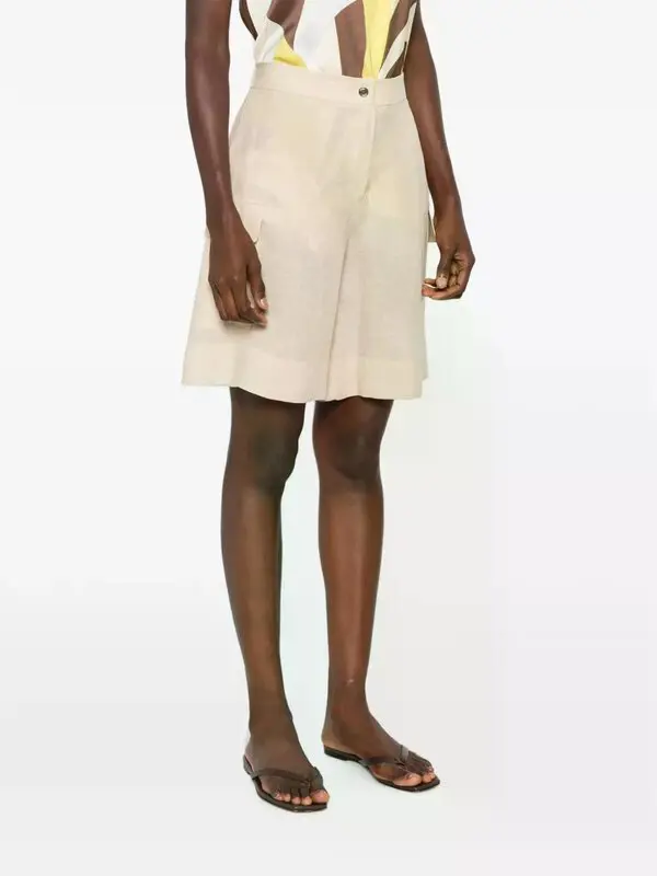 CLIPS High Waist Wide Leg Shorts