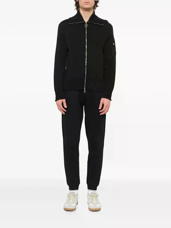 Neil Barrett Zip-up Ribbed-trim Jacket