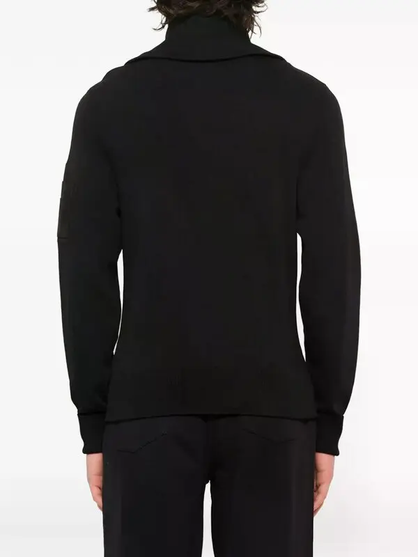 Neil Barrett Zip-up Ribbed-trim Jacket