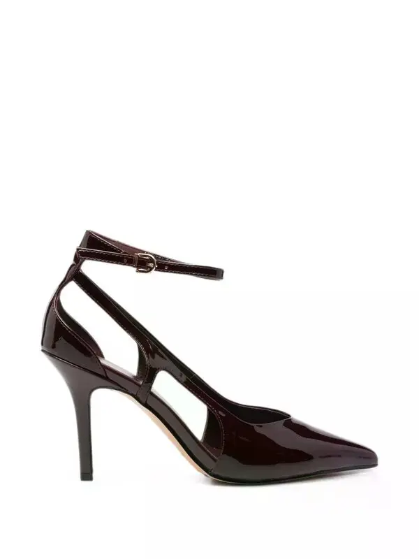 SERGIO MORETTI FIRENZE Patent-finish Ankle-strap Pumps - Red