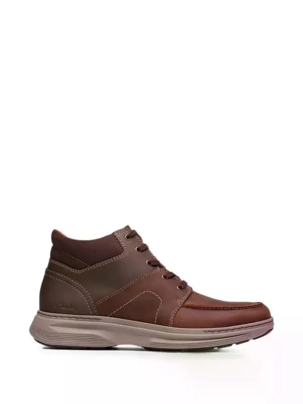 Clarks Craftwell Mid Leather Boots - Brown