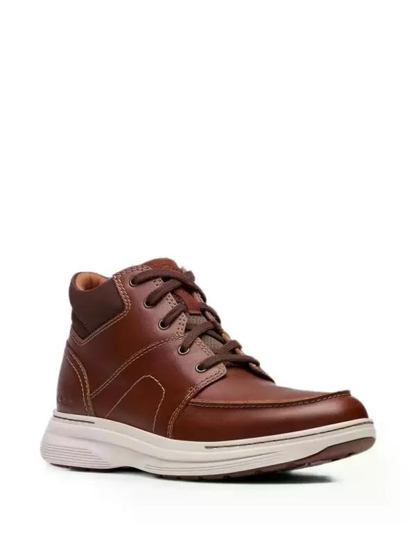 Clarks Craftwell Mid Leather Boots - Brown