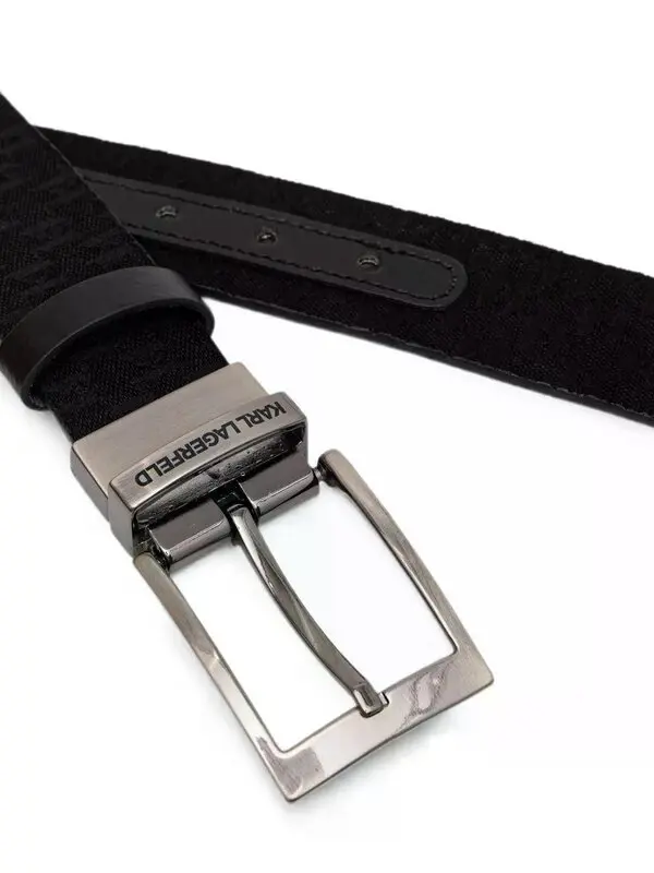 Karl Lagerfeld Logo Jacquard Belt