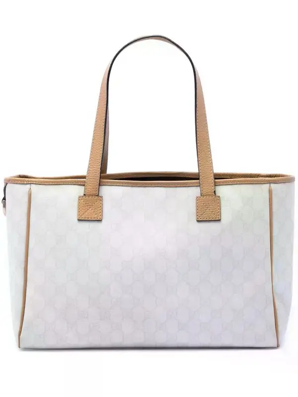 Gucci 2016-2026 Gg Supreme Tote Bag - White