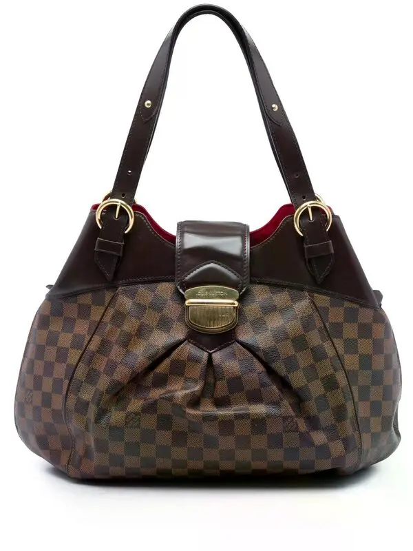 LOUIS VUITTON 2010 Damier Ebene Sistina Gm Shoulder Bag - Brown