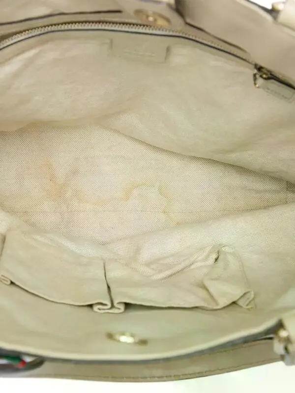 Gucci Gg Canvas Web Mayfair Tote Bag - Neutrals