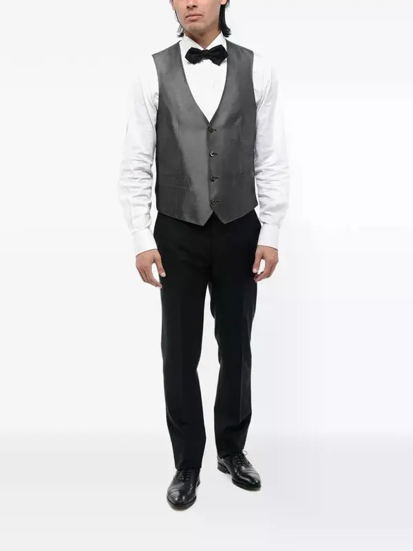 Corneliani Embroidered Silk Waistcoat