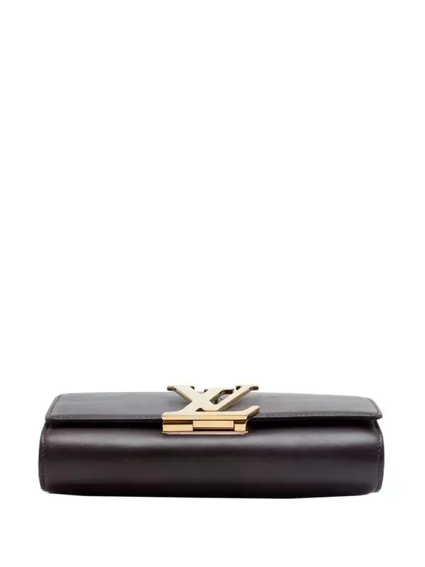 LOUIS VUITTON Leather Louise Chain Gm Shoulder Bag