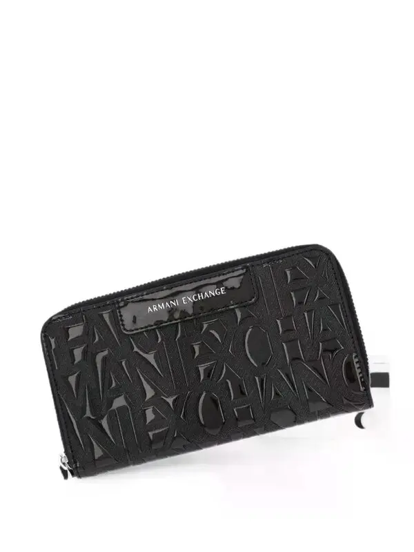 Armani Exchange Logo-embossed Zip-around Wallet