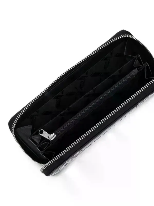 Armani Exchange Logo-embossed Zip-around Wallet
