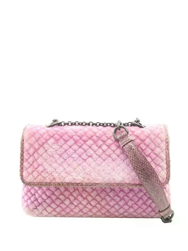 Bottega Veneta 2012-2026 Baby Velvet Olimpia Bag Crossbody Bag - Purple
