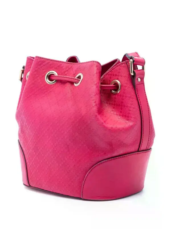 Gucci Diamante Leather Bright Bucket Bag