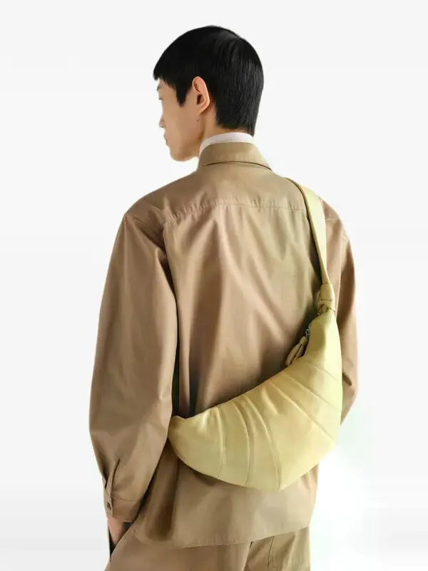 LEMAIRE Medium Croissant Bag In Leather - Neutrals