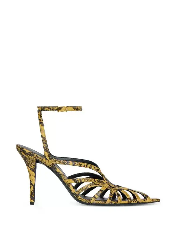 Balmain Python-effect Cage Sandals