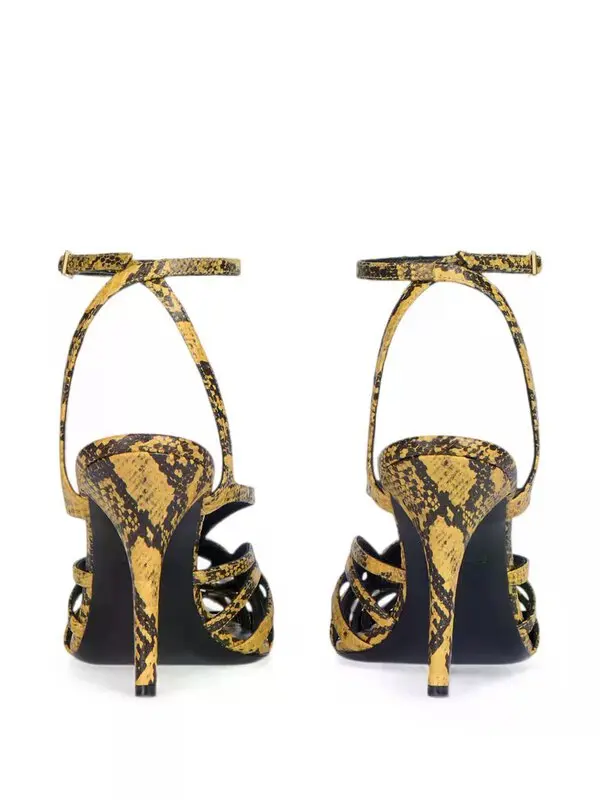Balmain Python-effect Cage Sandals
